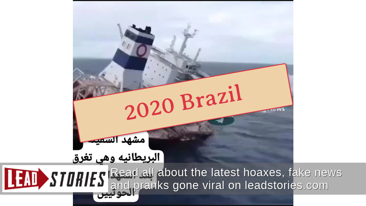 Fact Check: Video Does NOT Depict UK Ship Sinking After Being Targeted ...